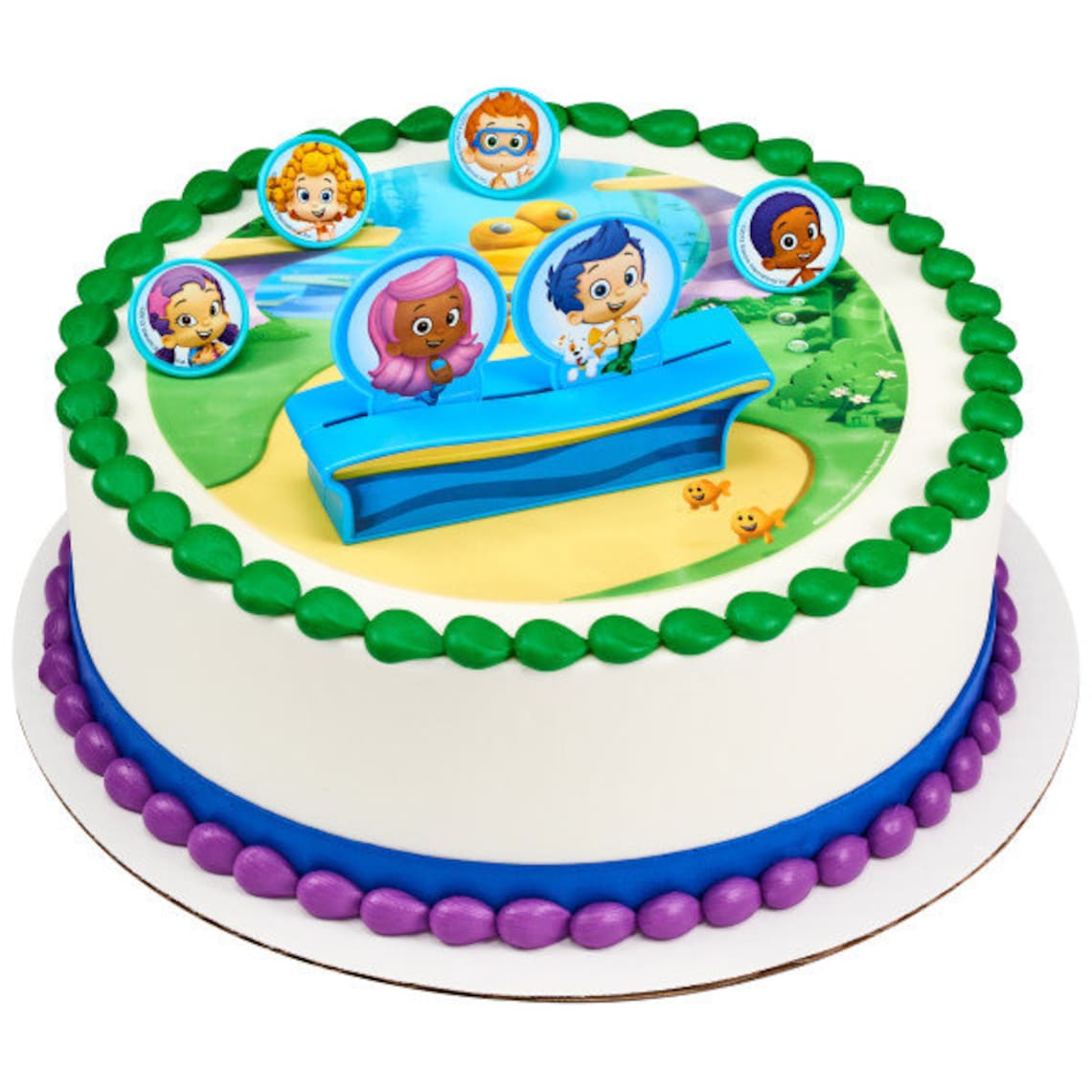 BUBBLE GUPPIES Cake Topper Gil Molly & Gang Party Cake | Etsy