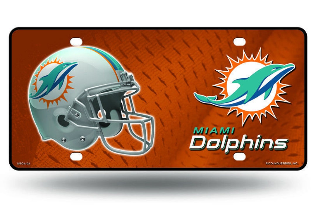 MIAMI DOLPHINS Metal License Plate Sign Novelty Vanity Craft - Etsy
