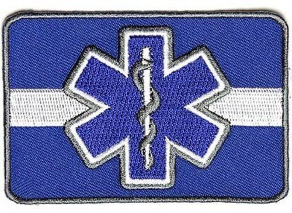 Thin White Line Blue Star of Life Paramedic EMS EMT Medic | Etsy