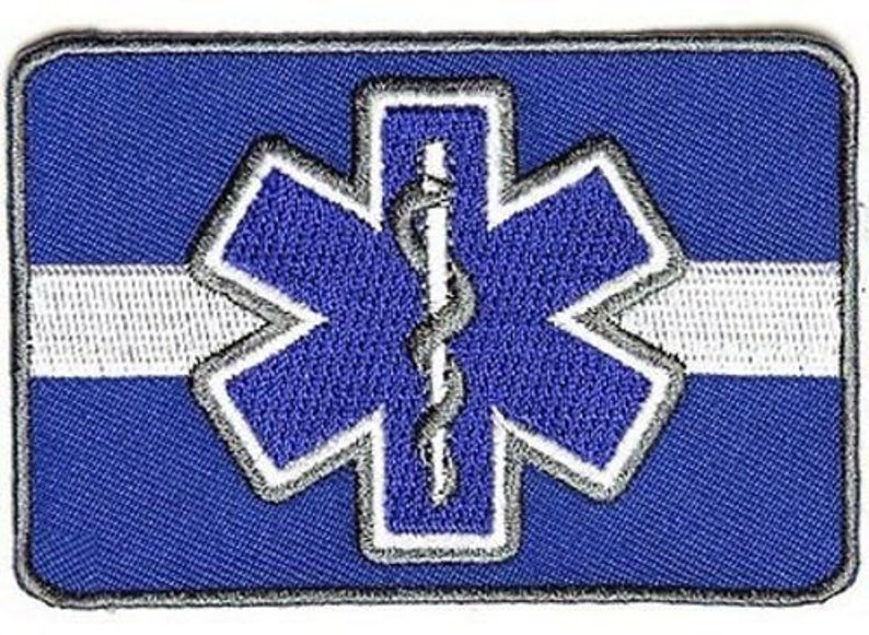Thin White Line Blue Star of Life Paramedic EMS EMT Medic - Etsy