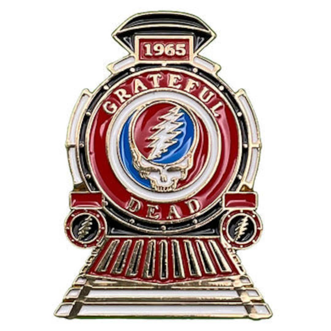 GRATEFUL DEAD Train Lapel Pin 1.25 Inch Jerry Garcia Grateful Dead Rock ...