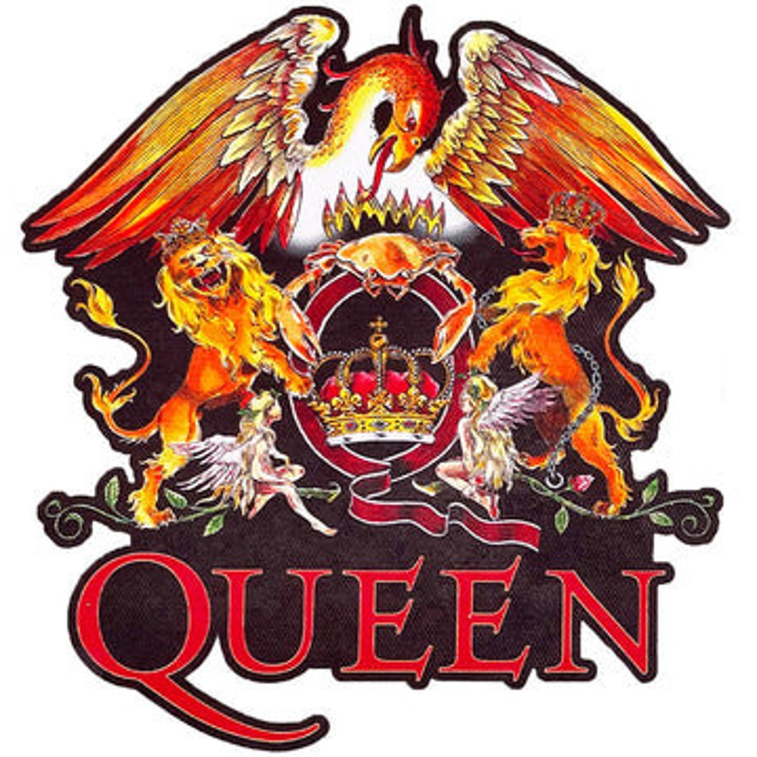 QUEEN Band Crest Patch 3.5x3.5 Inch Queen Rock Band Classic Crest Freddie Mercury Brian May ...