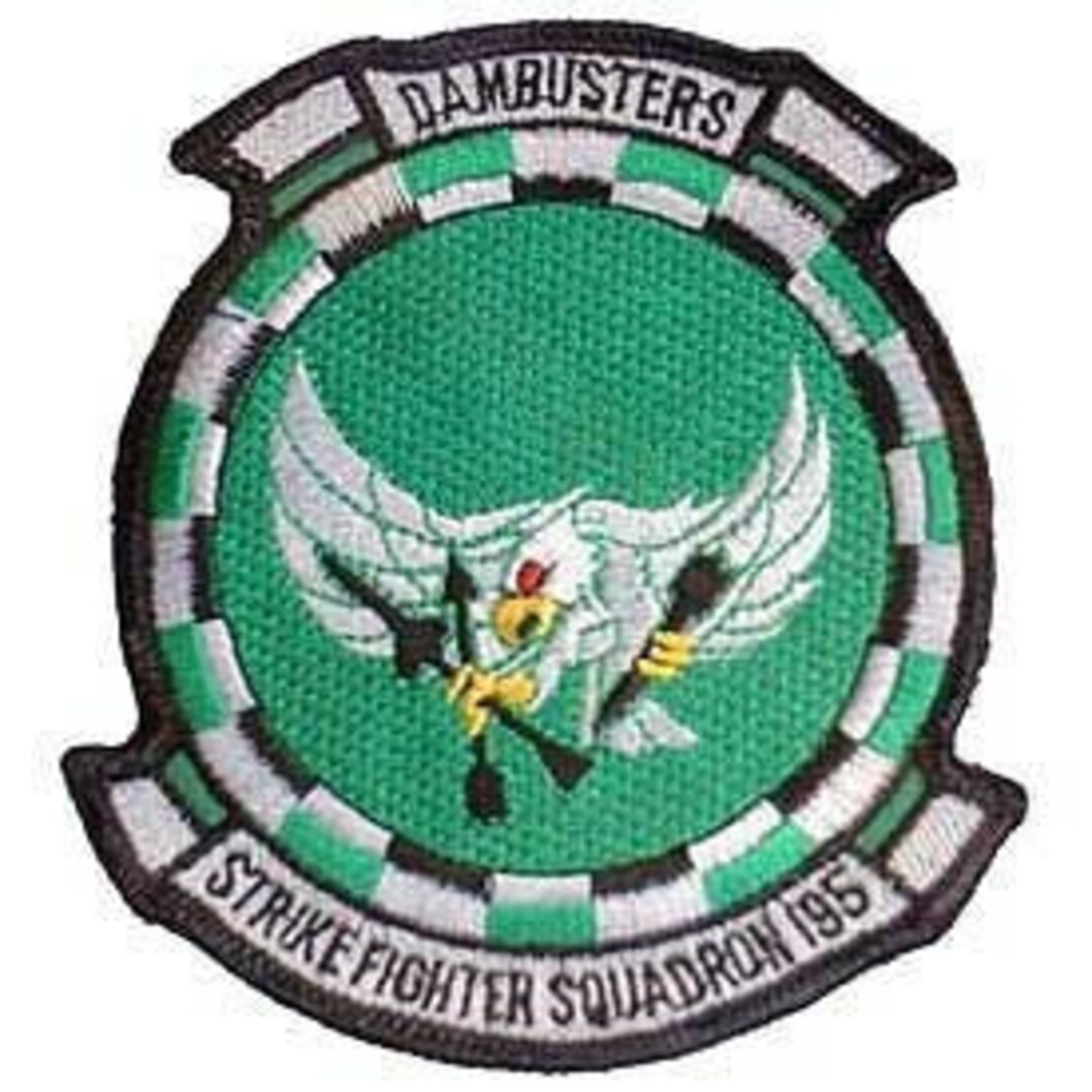 US NAVY Hornet Strike Fighter Squadron VFA-195 Embroidered Patch ...