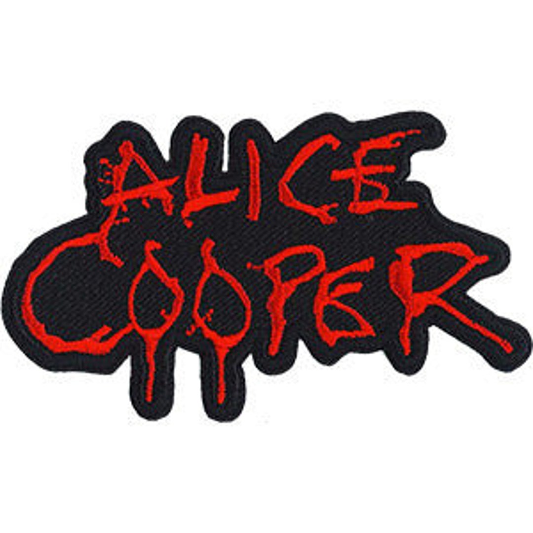 ALICE COOPER Logo Patch 3.25x1.4 Inch Embroidered Rock Band Patch ...