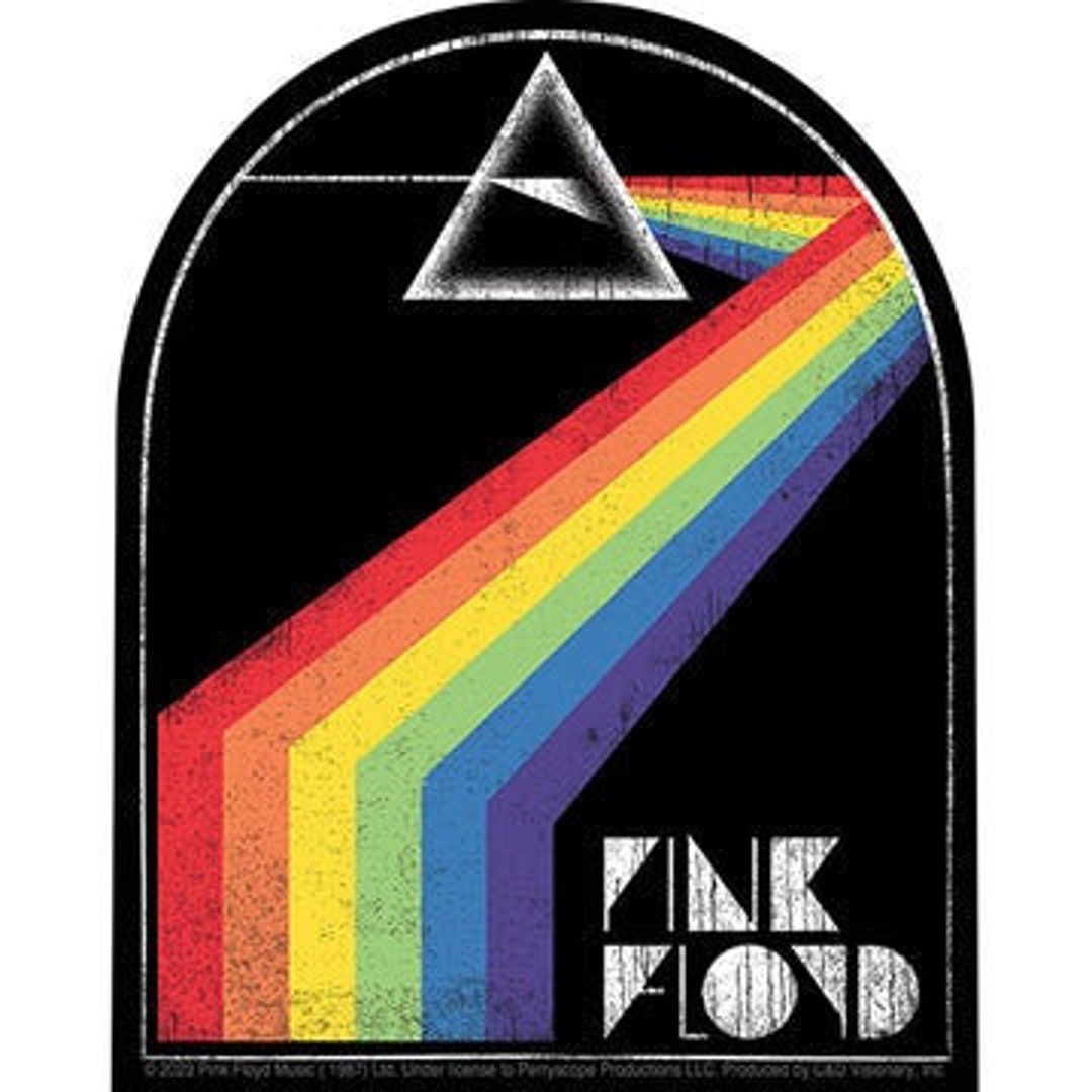 PINK FLOYD Dark Side Sticker Decal 5.75x3 Inch Dark Side of Moon DSOM ...