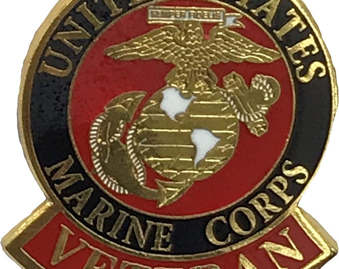 USMC MARINES Emblem Military Lapel Pin Enamel Pin for - Etsy