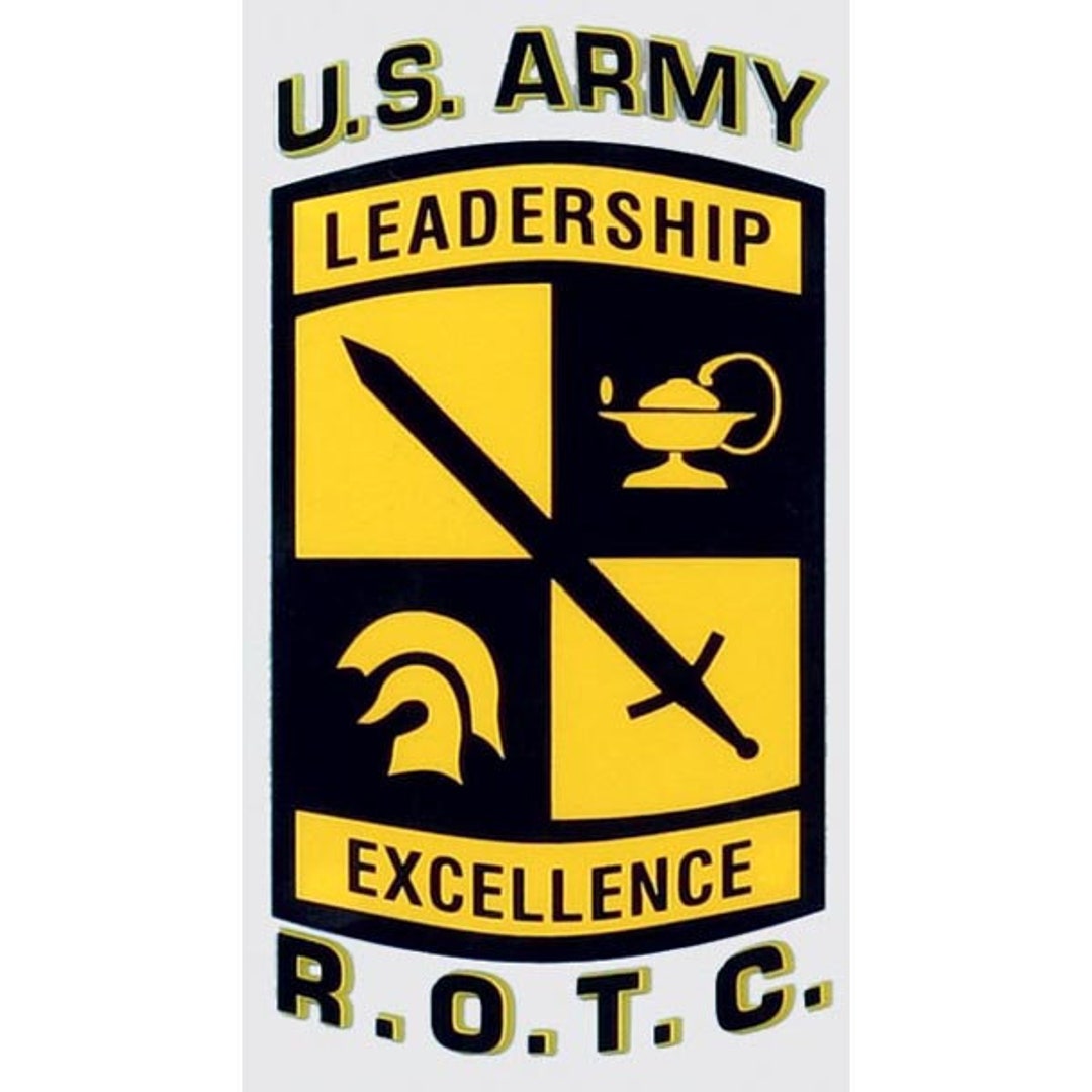 U.S. ARMY R.O.T.C. Clear Decal Sticker United States Army ROTC ...