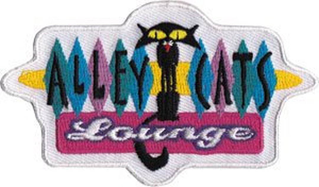 Alley Cat Lounge Sign Vintage Patch Embroidered Patch - Etsy