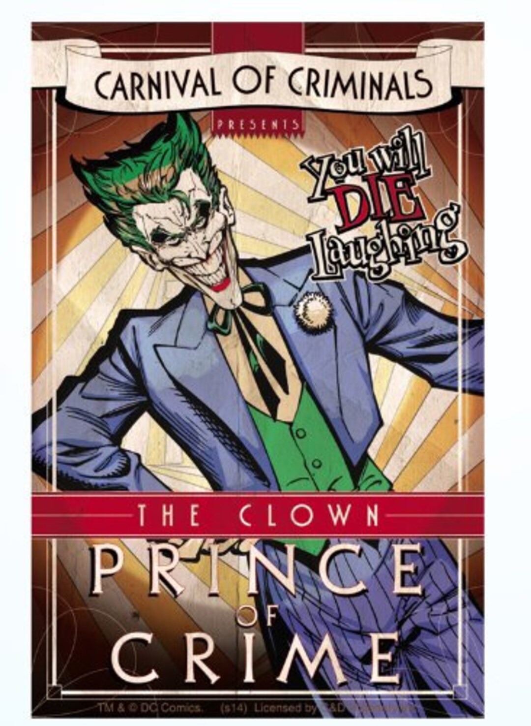 BATMAN JOKER Laughing Comic Cover Sticker Calcomanía DC - Etsy México