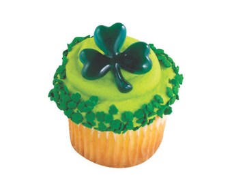 Shamrock Cupcake Toppers - Etsy