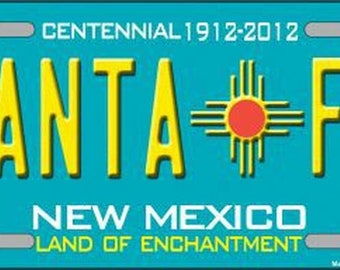 Santa Fe License Plate - Etsy
