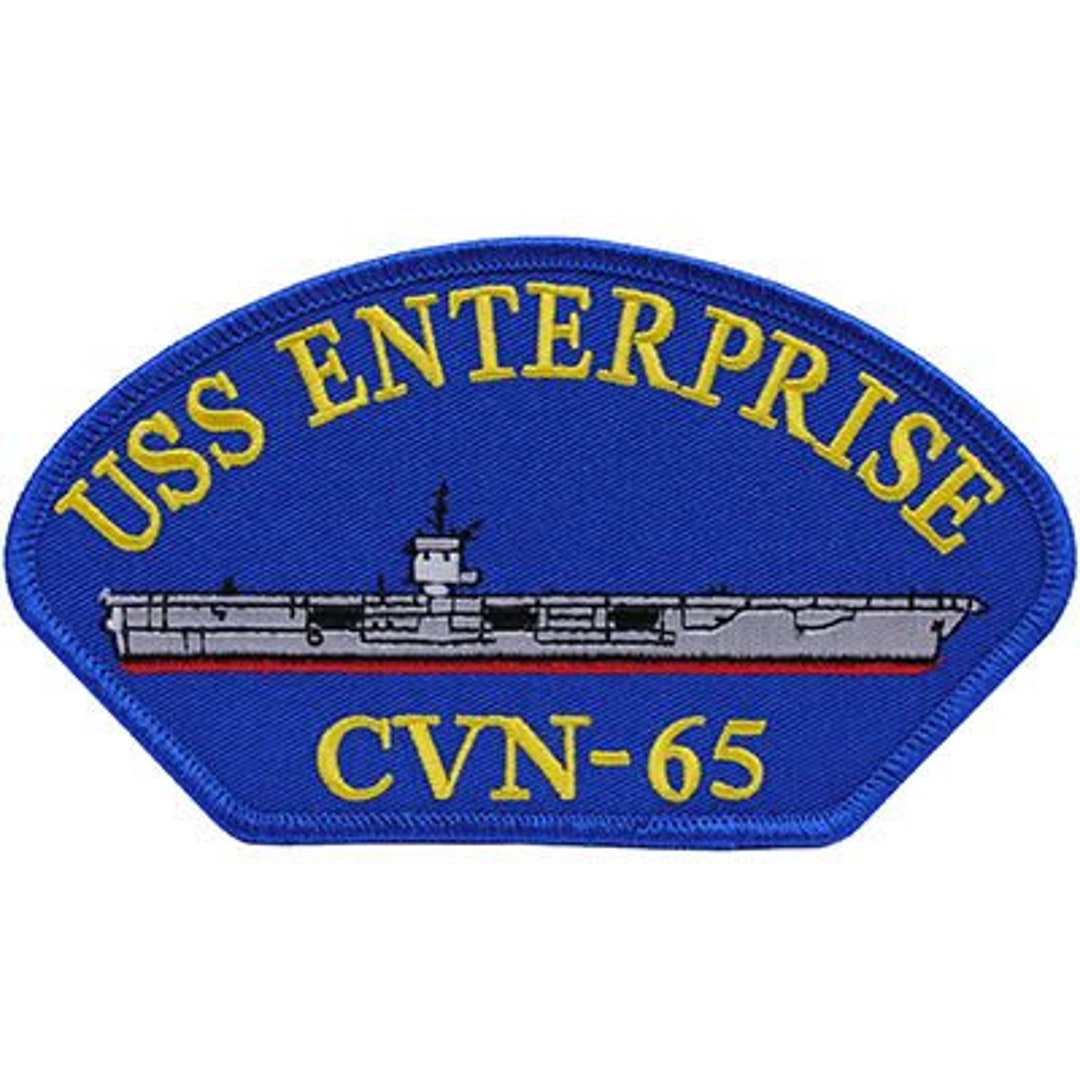 USS Enterprise CVN-65 Hat Patch United States Navy Aircraft Carrier ...