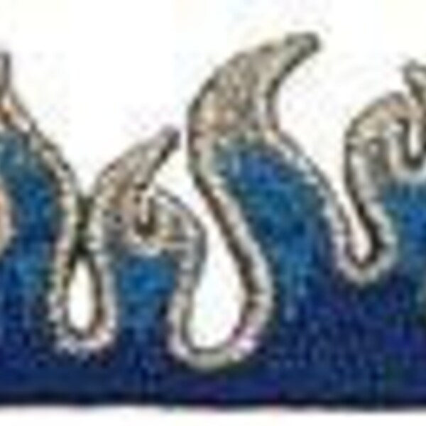 Blue Flame Fabric - Etsy