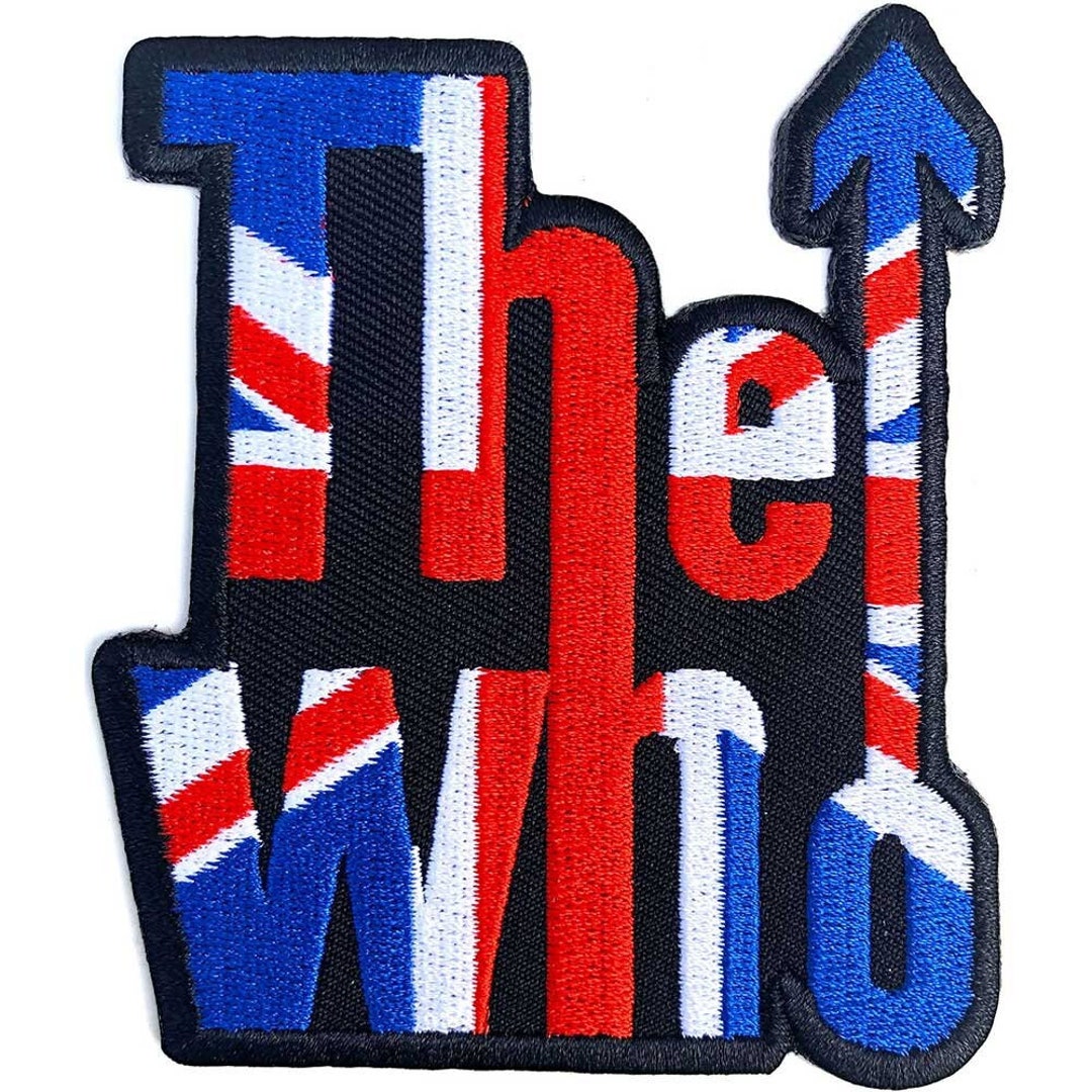 THE WHO Union Jack Logo Patch 3.5 Inch the Who Union Jack British Flag ...