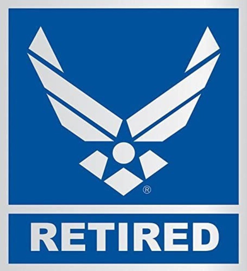 U.S. AIR FORCE Retired Vinyl Decal Sticker United States Air Force Logo ...
