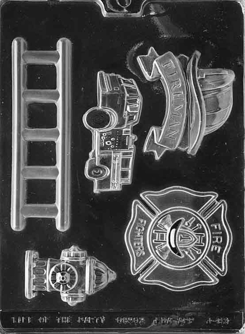 FIREFIGHTER KIT Chocolate Candy Mold Craft Supply - Etsy