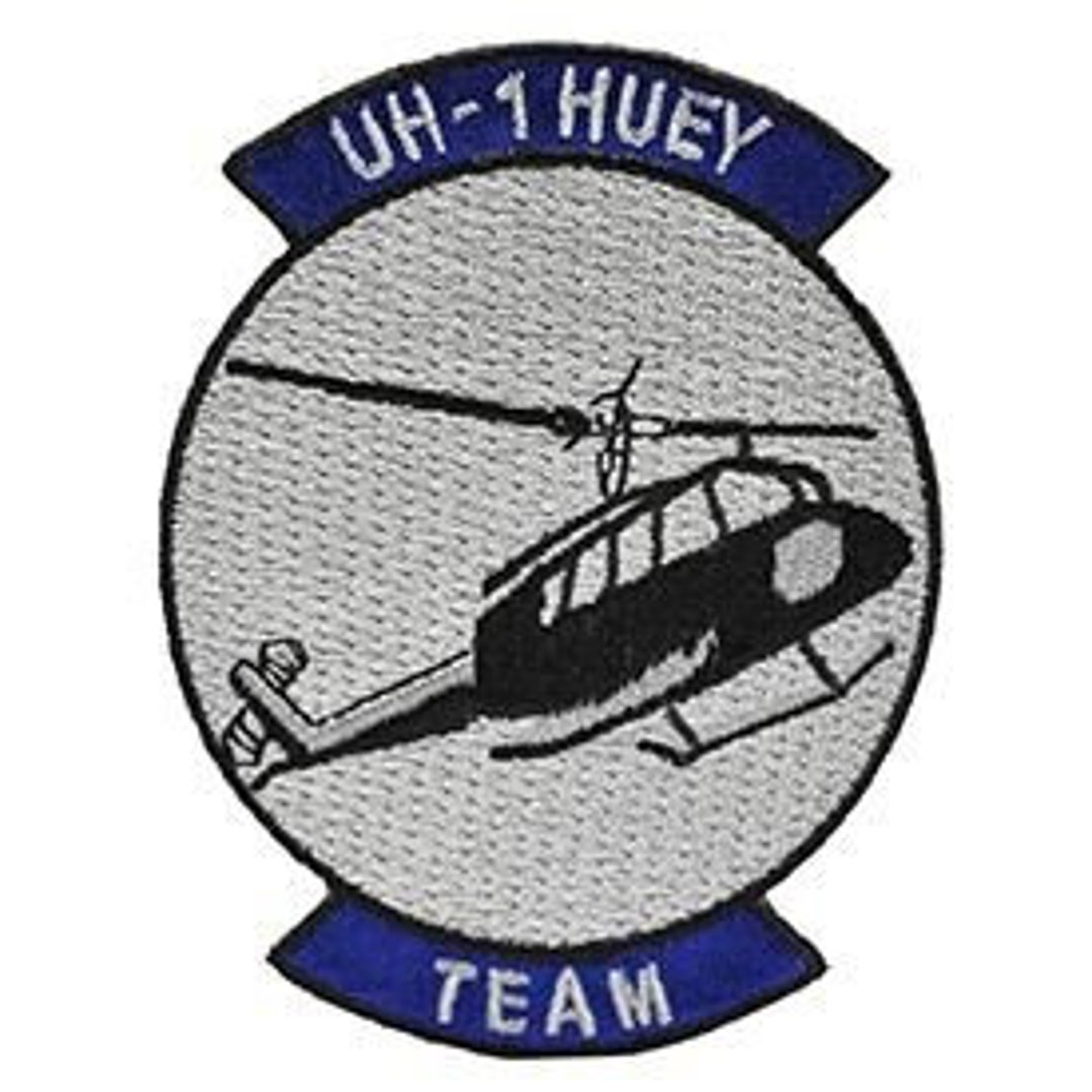 UH-1 HUEY Team Embroidered Patch Applique U.S. Army Helicopter United ...