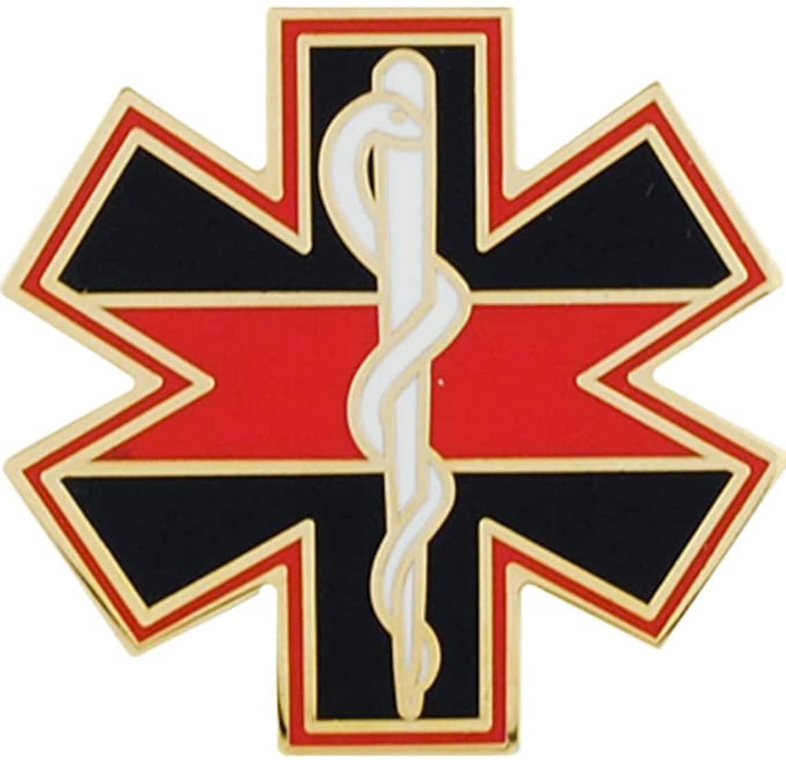EMS First Responder Firefighter Paramedic Lapel Pin Enamel - Etsy
