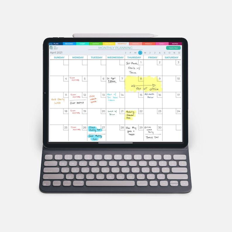 Best Digital Planner for Beginners, 2023 Dated Versions, Light and Dark ...