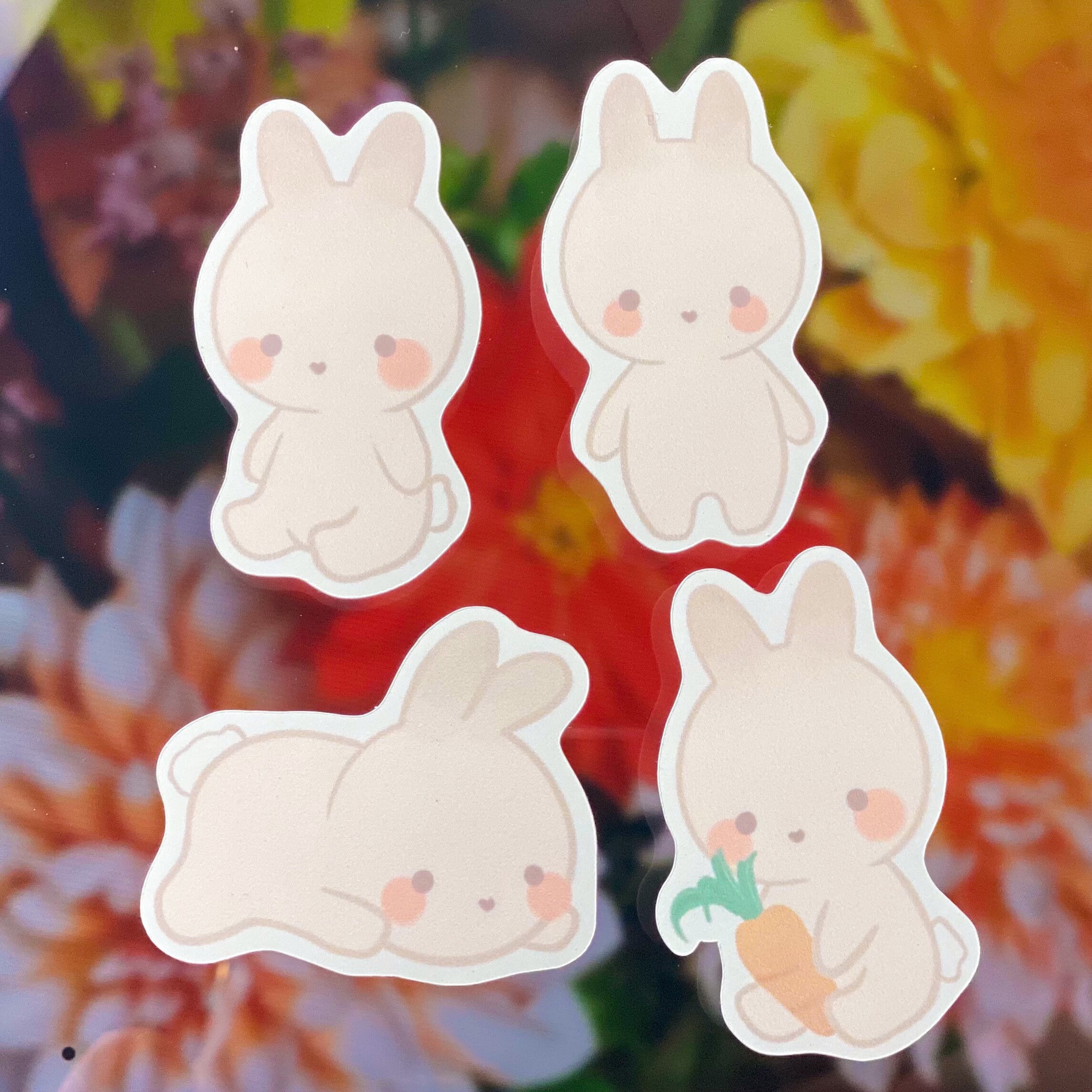 Pegatinas de conejito Pegatinas de conejo Pegatinas de | Etsy