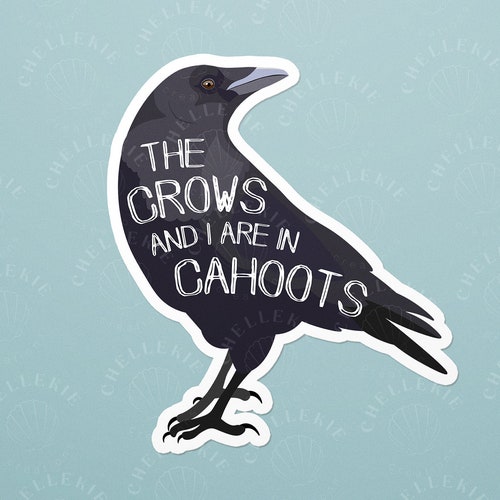 Crow Friend Sticker Corvid Sticker Laptop Stickers Gifts - Etsy Canada