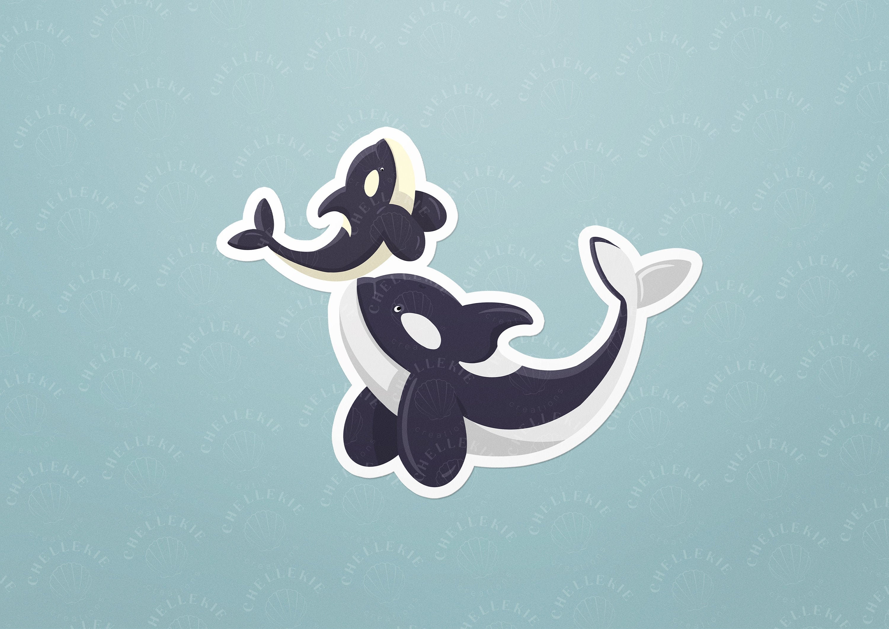 Killer Whale Sticker Orca Sticker Laptop Stickers Gifts for - Etsy