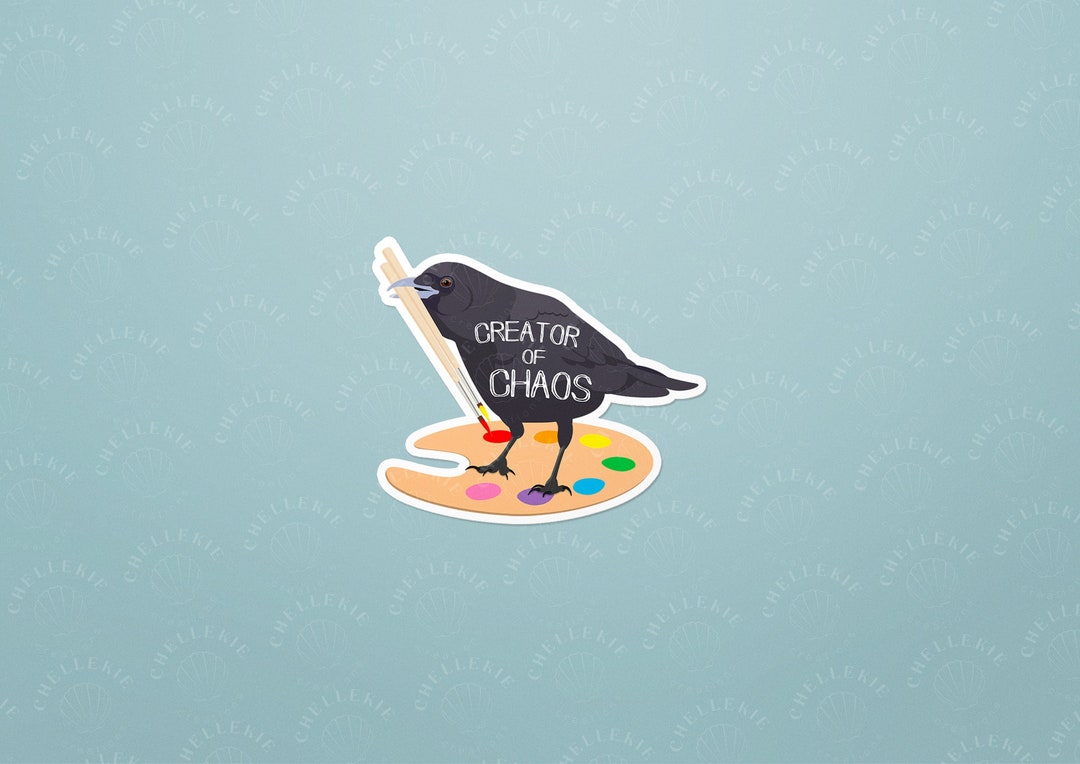 Crow Friend Sticker, Corvid Sticker, Laptop Stickers, Gifts for Bird ...