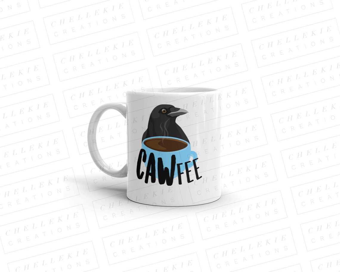 Crow Lover Mug Corvid Mug Crow Coffee Mugs Gifts for Bird | Etsy