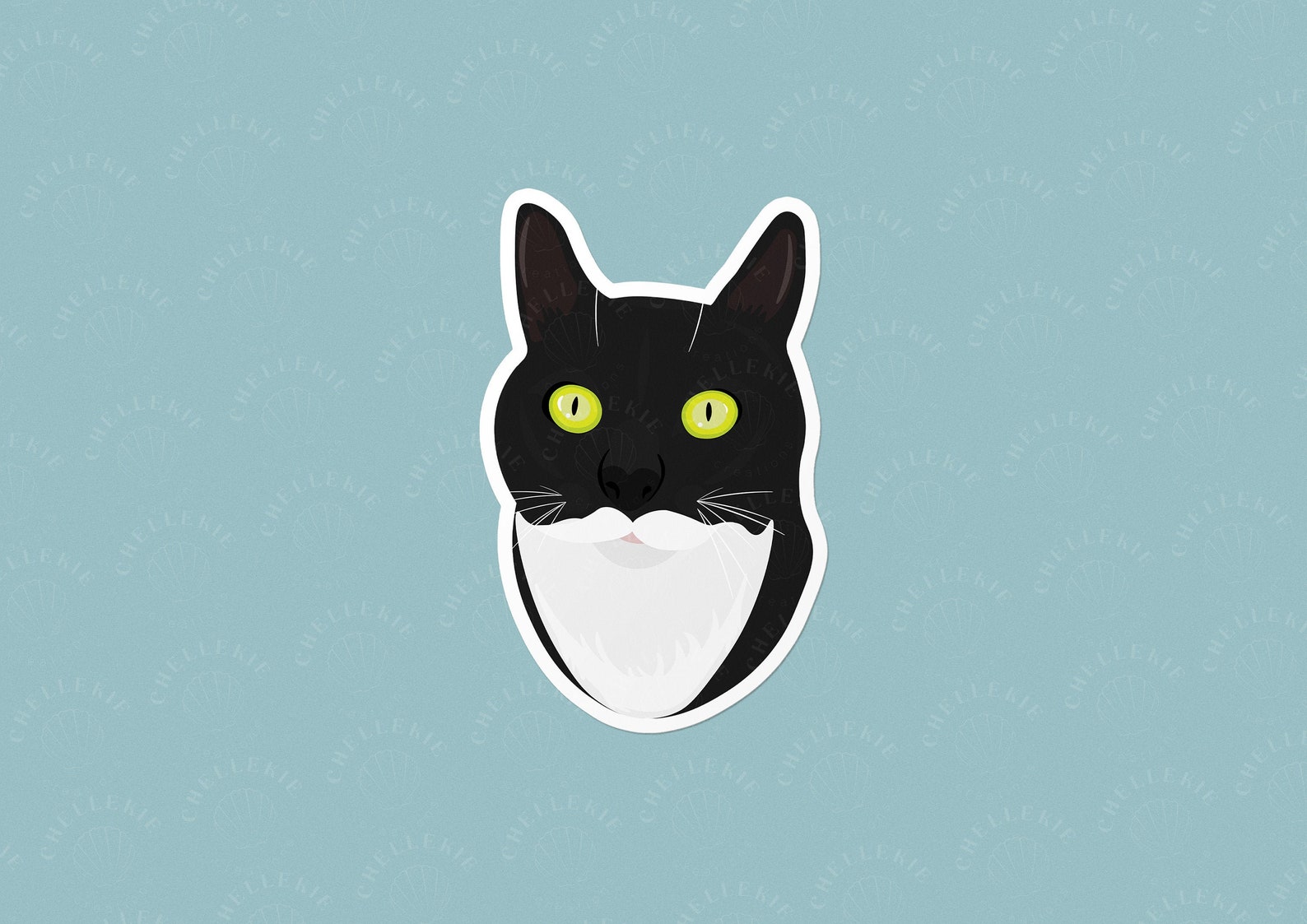 Tuxedo Cat Sticker Cute Cat Sticker Laptop Stickers Gifts - Etsy Canada