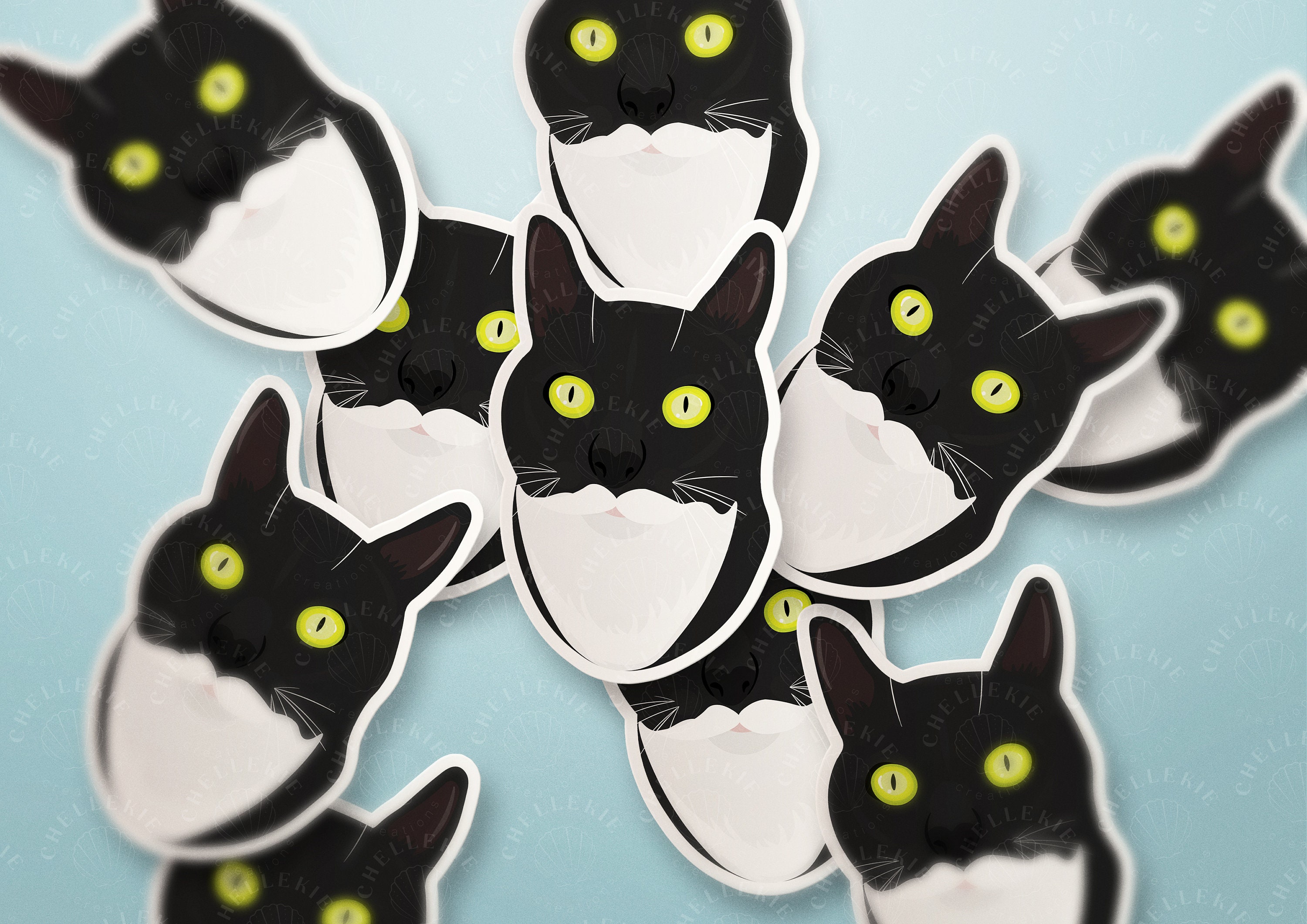 Tuxedo Cat Sticker Cute Cat Sticker Laptop Stickers Gifts - Etsy Canada