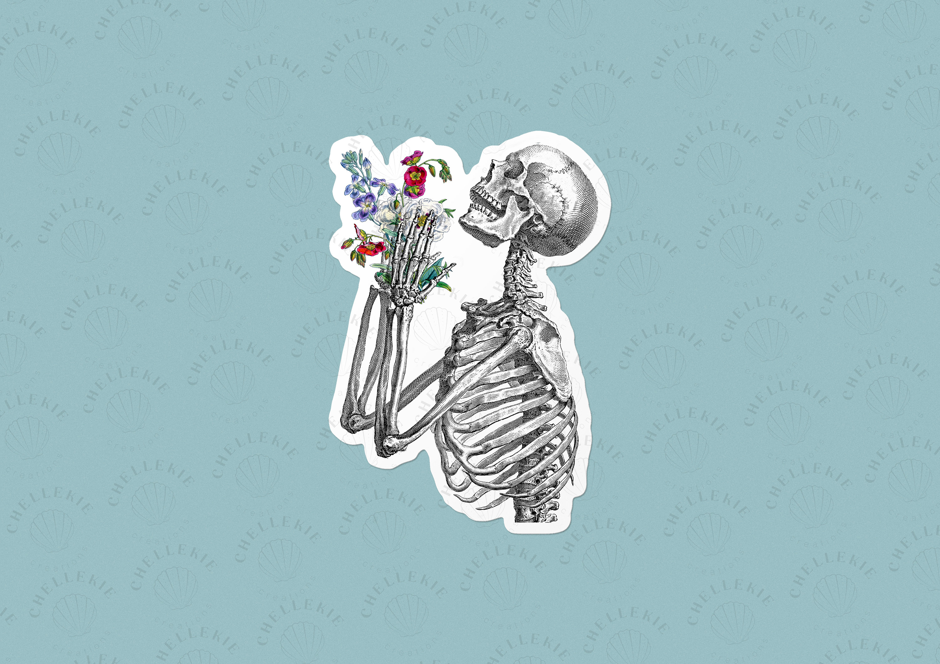 Skeleton Sticker Human Anatomy Sticker Laptop Stickers | Etsy