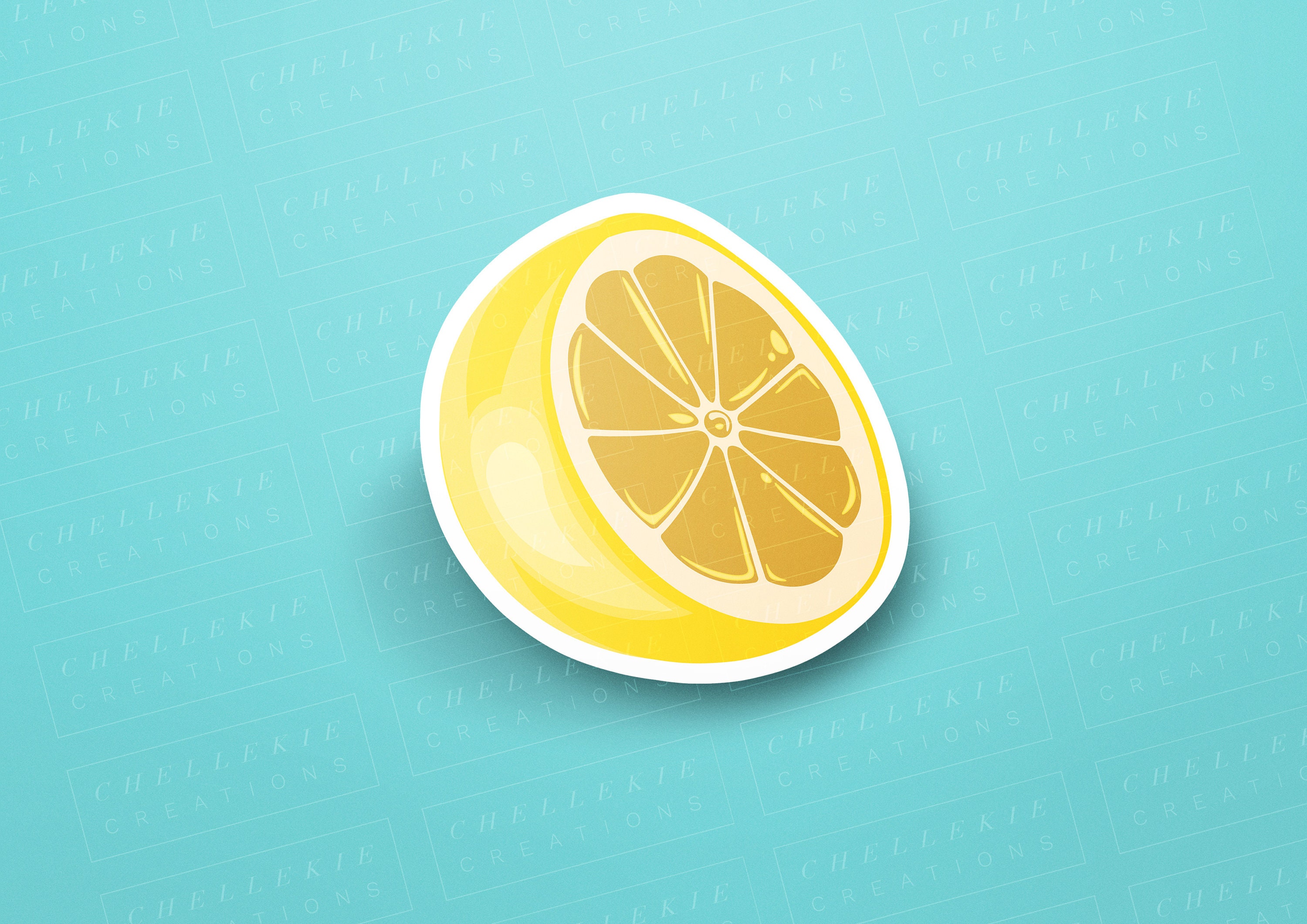 Lemon Sticker Fruit Decal Laptop Stickers Food Themed | Etsy