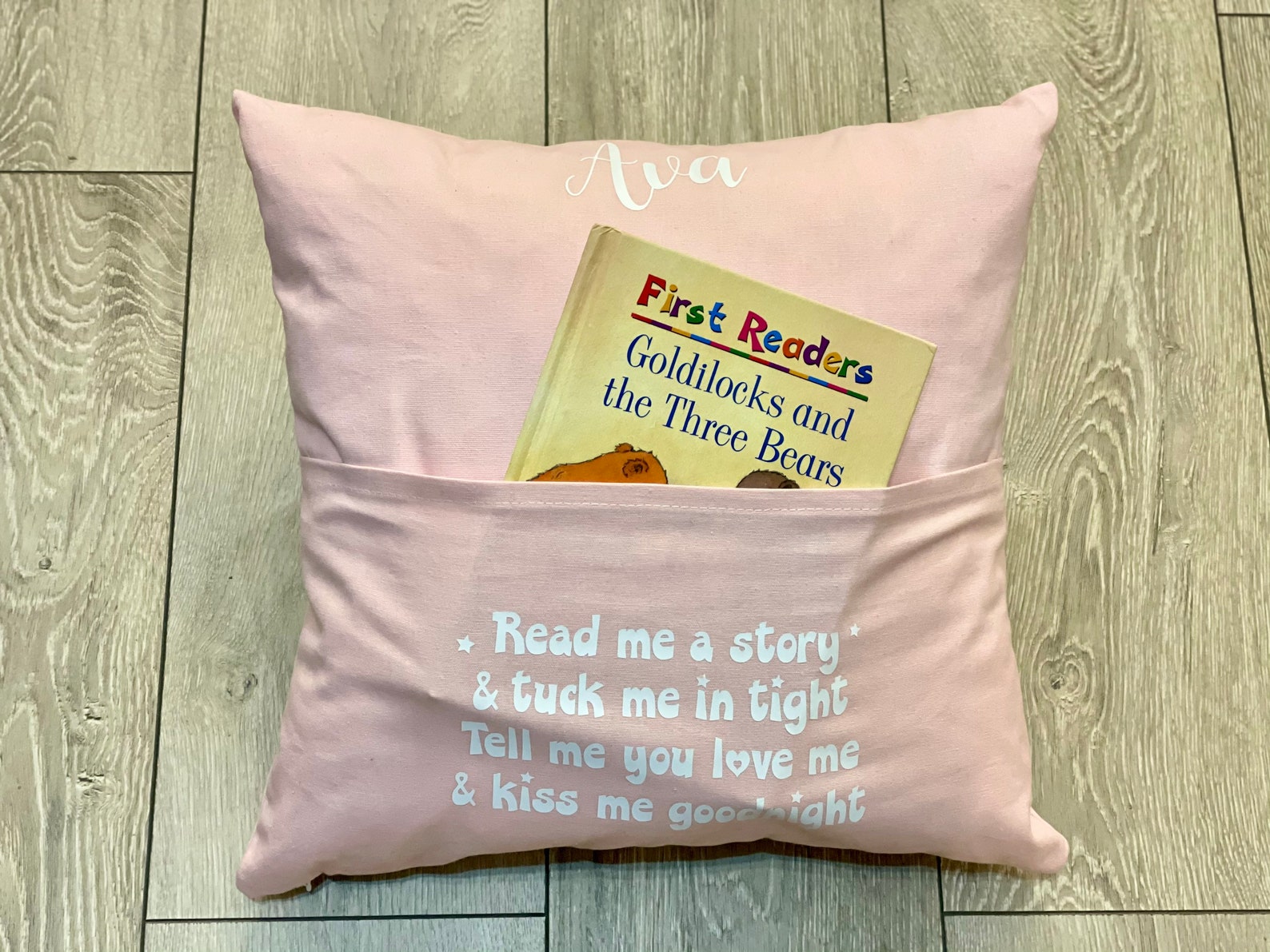 Personalised Cushion Pocket Cushion Book Cushion | Etsy