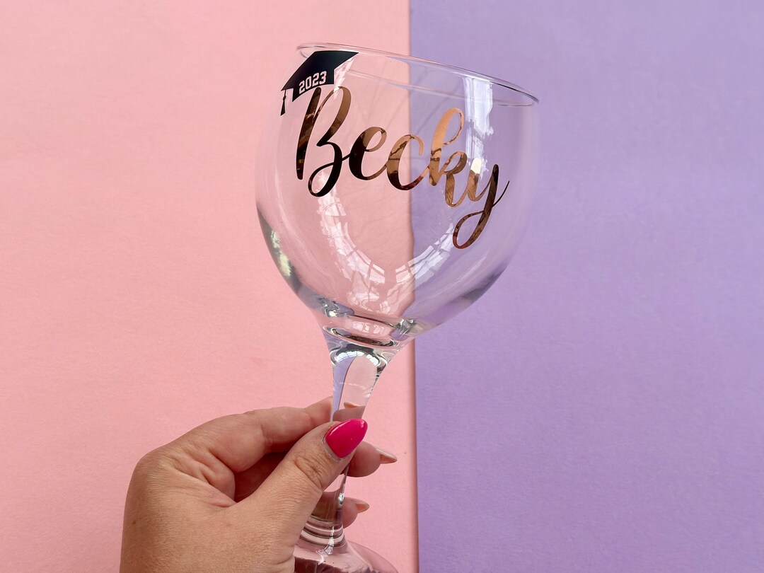 Graduation Glass Graduation 2025 Graduation Gift Personalised ...