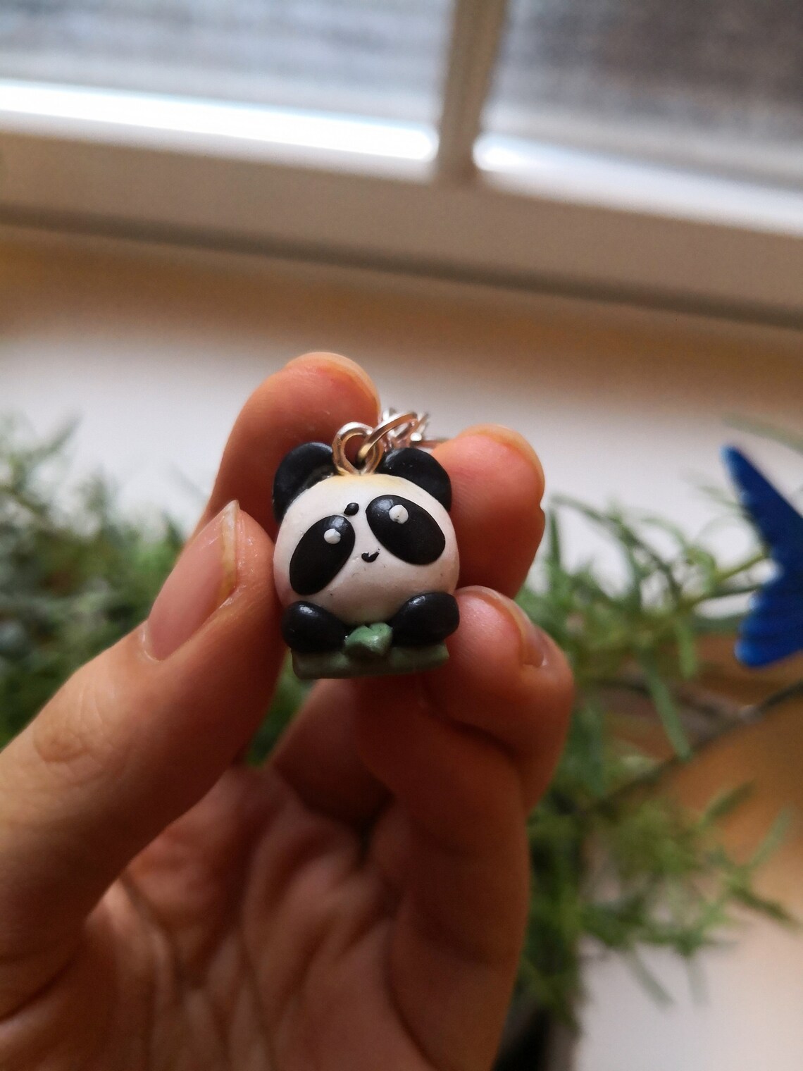 Kawaii Panda Polymer Clay Charms, Cute Pandas, Keychain, Necklace ...