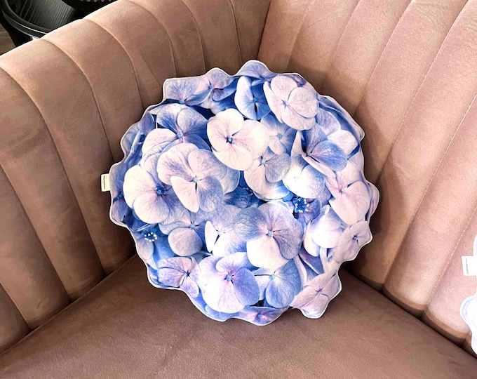 Hydrangea Flower Pillows, Flower Pillow, Baby Nursery Pillow, Throw ...