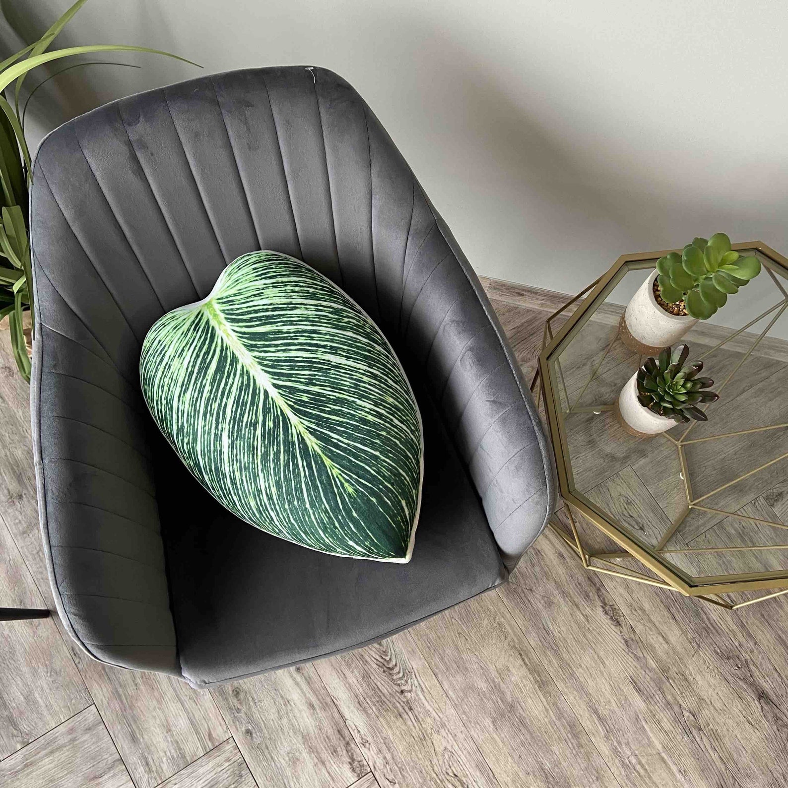 Philodendron Birkin Pillow / Philodendron Birkin / Birkin Leaf | Etsy