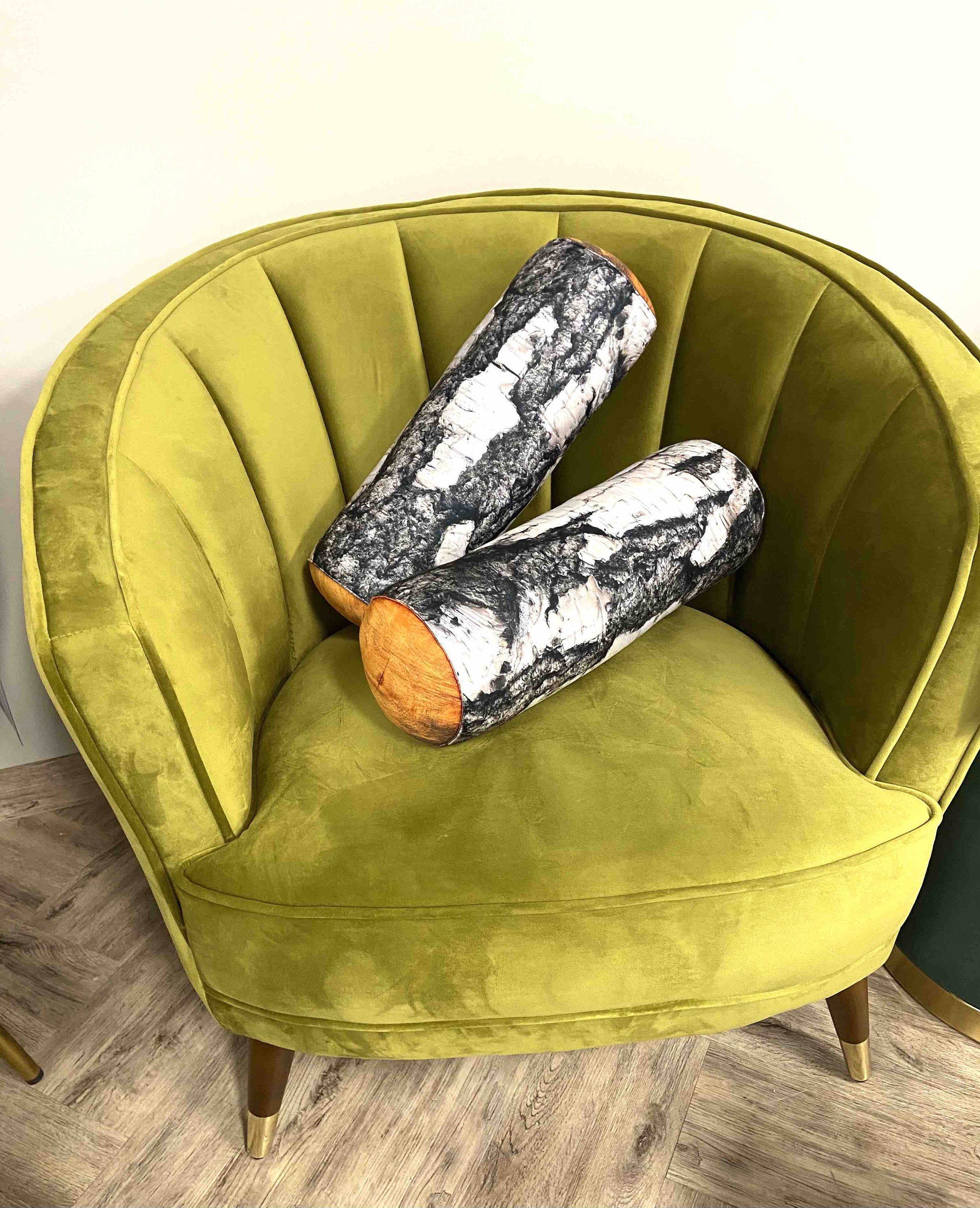 Tree log pillow / birch tree log / birch roll pillow/ Tree Log | Etsy