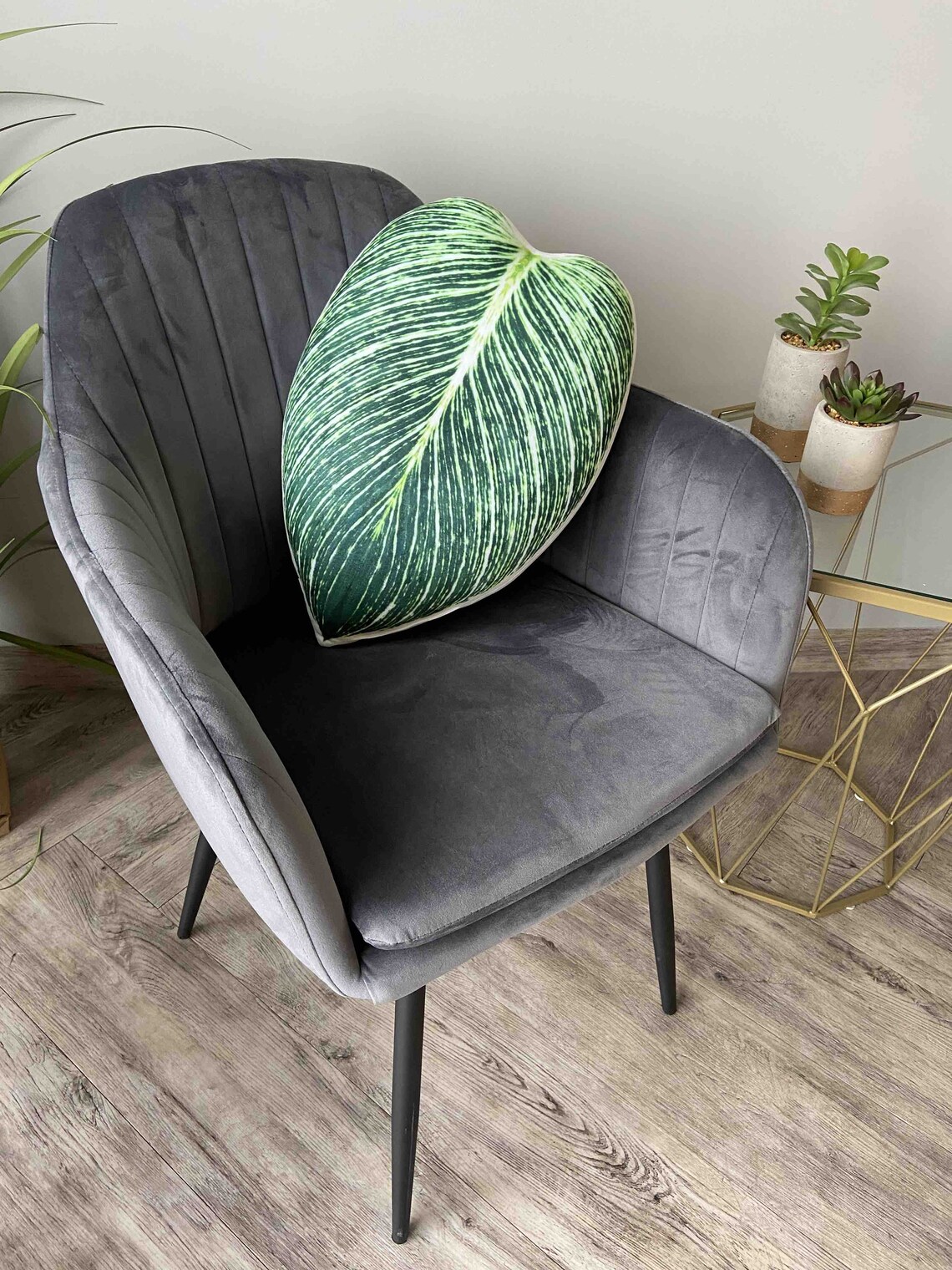 Philodendron Birkin Pillow / Philodendron Birkin / Birkin Leaf | Etsy