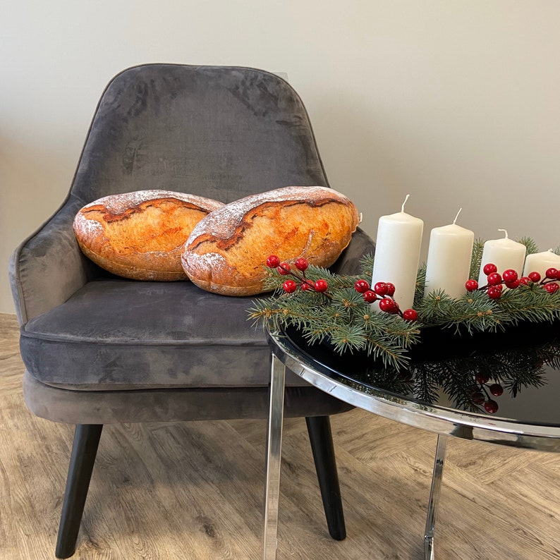 Almohada realista de pan de molde: divertido peluche de comida, cojín ...