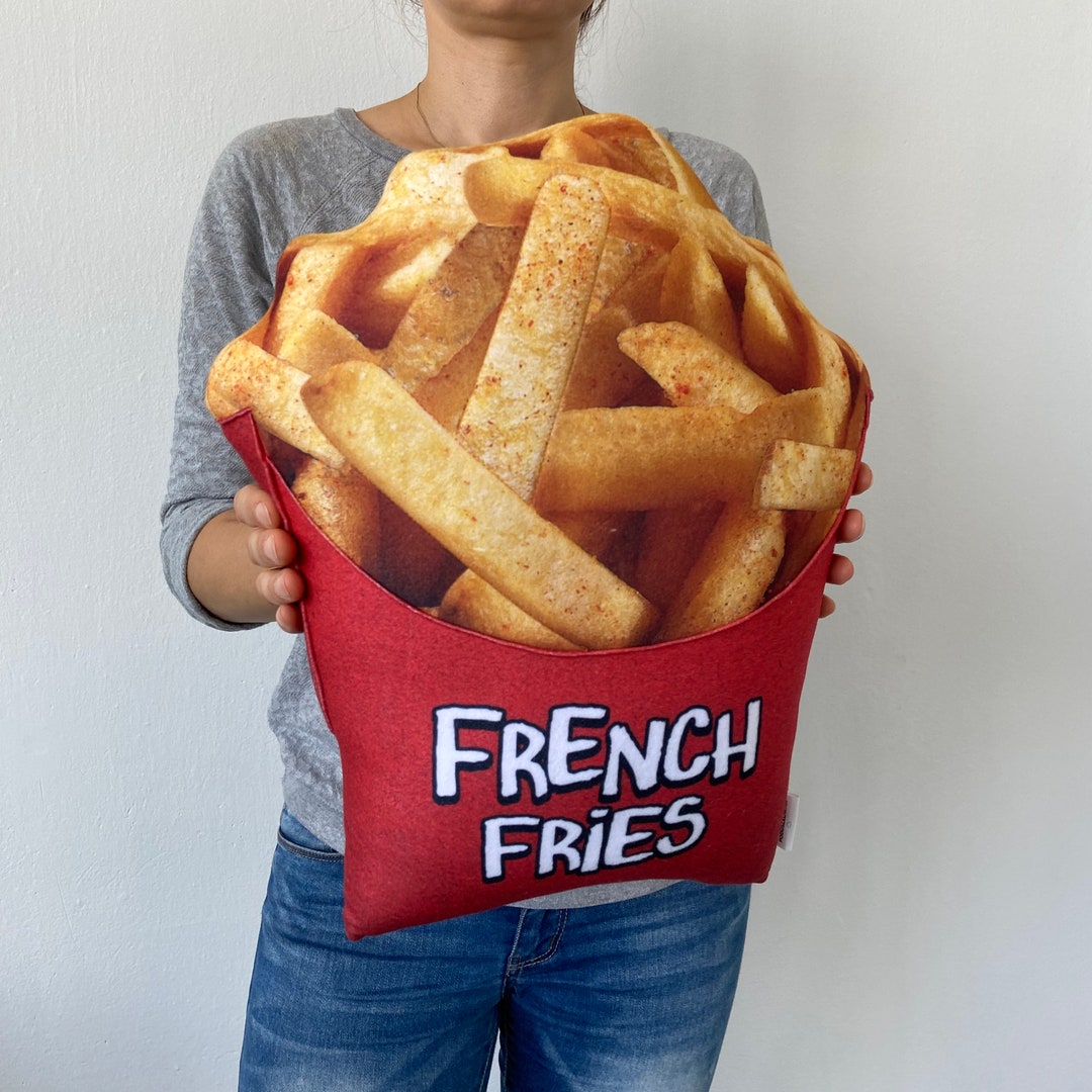 French Fries Pillow / Food Pillow / Food Gift / Fries Pillow / Plushie ...
