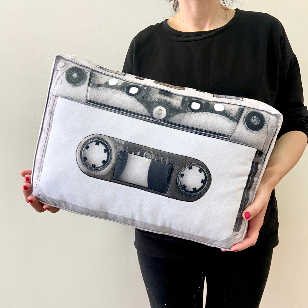 Cassette Pillow / Cassette Tape / Retro Pillow / Music Pillow / Vintage ...