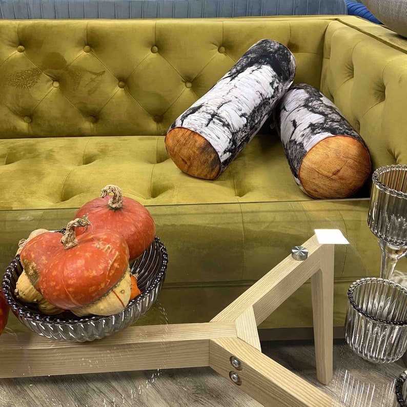 Tree Log Pillow / Birch Tree Log / Birch Roll Pillow/ Tree Log - Etsy