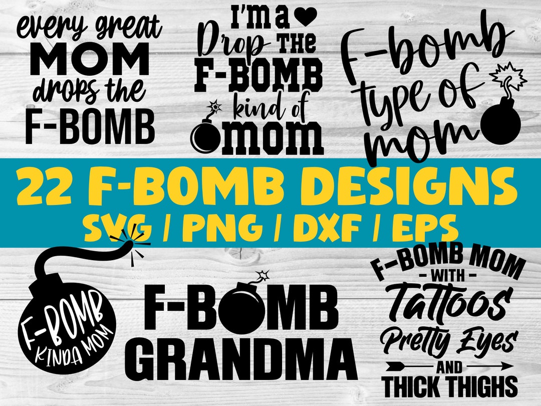 Fbomb Svg Digital Download, Svg , Svg, Png, Eps, Dxf | Gift. - Etsy