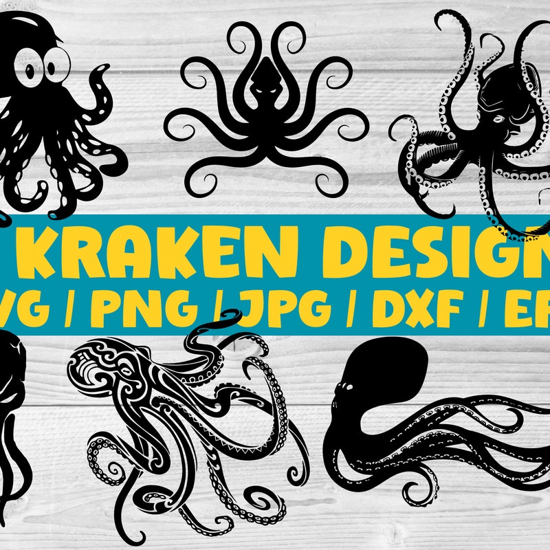 Kraken Svg - Etsy