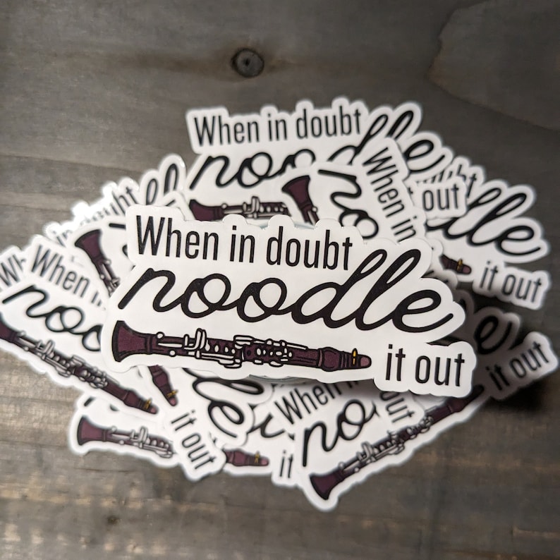 Funny Clarinet Waterproof Sticker - Etsy