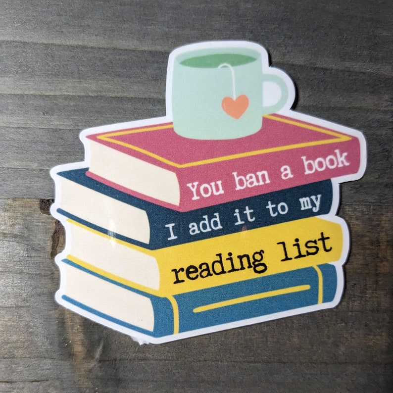 Banned Books Reading List Waterproof Sticker - Etsy