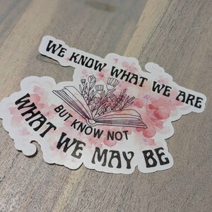 Ophelia Quote Waterproof Sticker - Etsy
