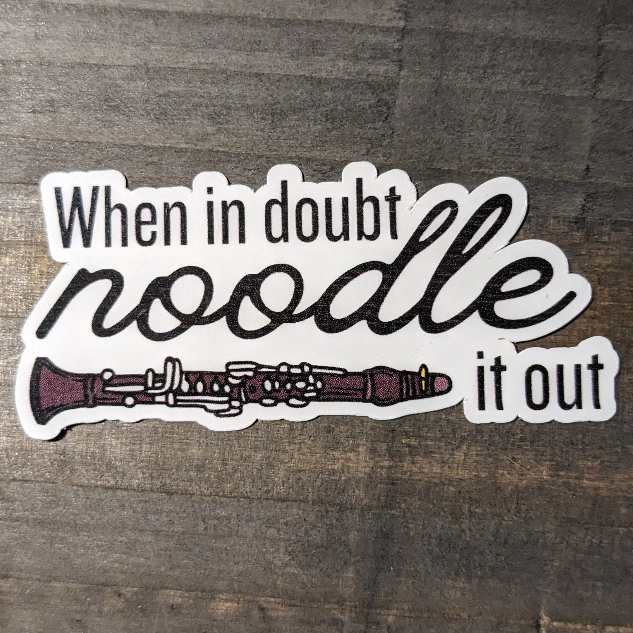 Funny Clarinet Waterproof Sticker - Etsy