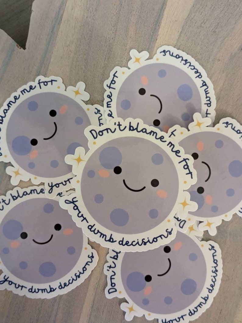 Don't Blame Mercury Waterproof Sticker - Etsy